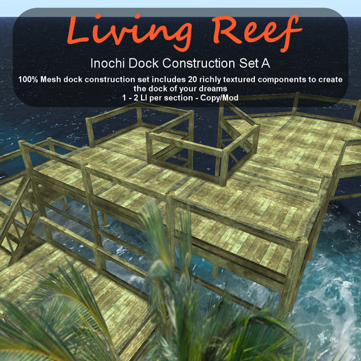 Second Life Marketplace - Inochi Reef - Dock Construction Set A